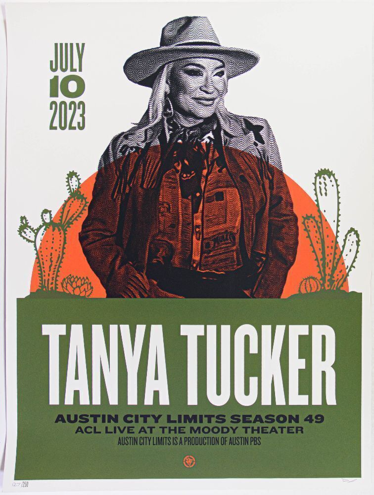 2023 Tanya Tucker Austin City Limits LE Poster Near Mint 89