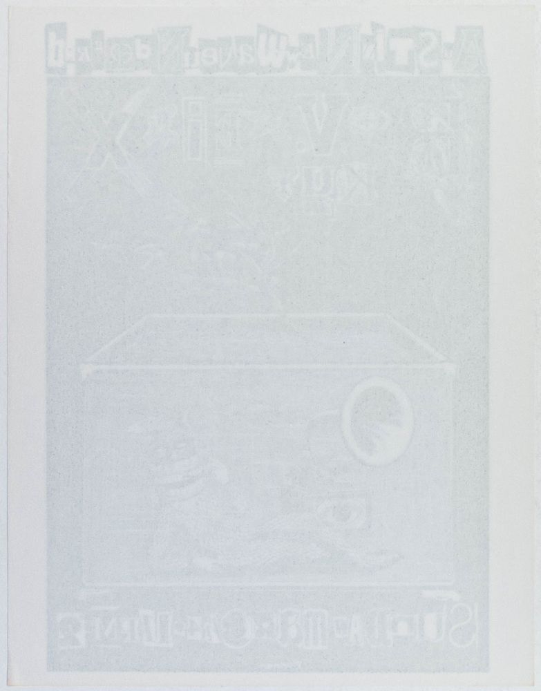 1979 Rick Turner Reverend Neil X KUT FM Austin Underground Promo Poster ...