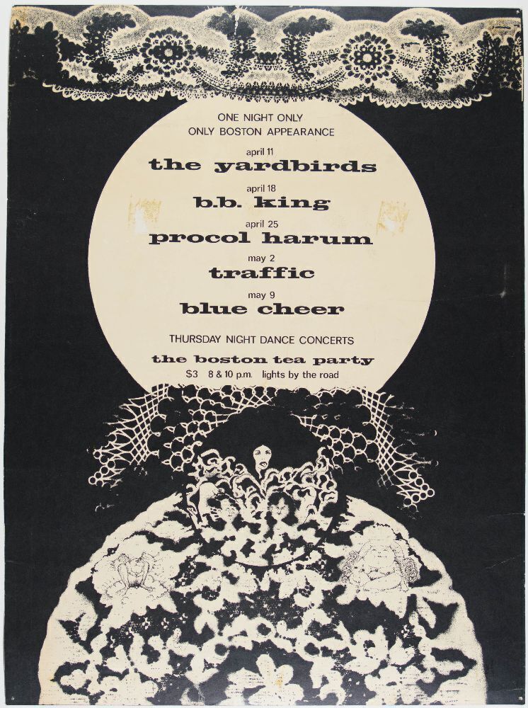 1968 Yardbirds B.B. King Traffic Procol Harum Blue Cheer The Boston Tea ...