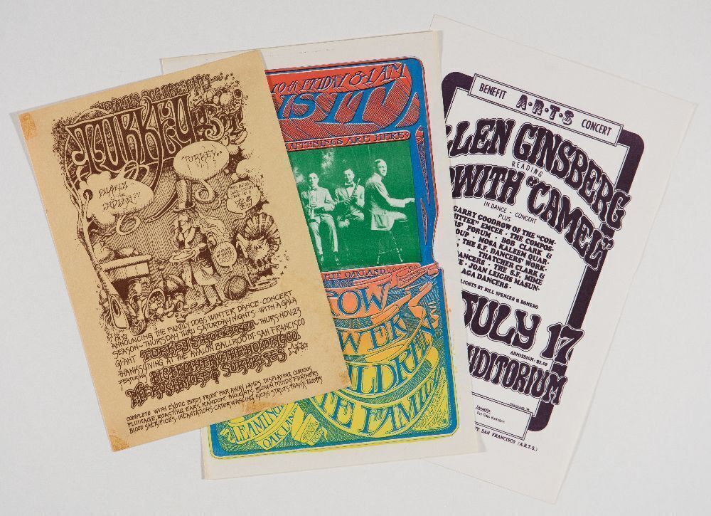 Lot of 3 Vintage AOR Various Popular Original Handbills Not Graded